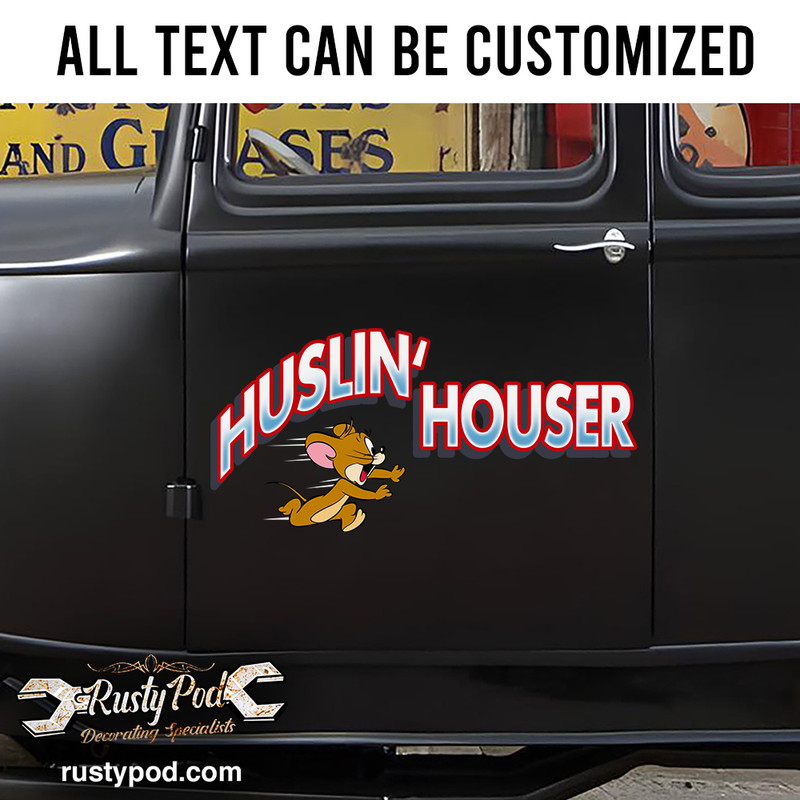 personalized jerry garage lettering sticker 11304 - Rustypod Store