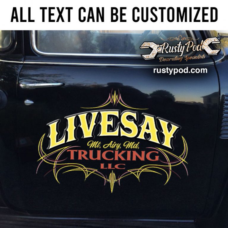 2 pcs personalized COOL EYES HOT ROD set 02 vinyl stickers 09825 ...
