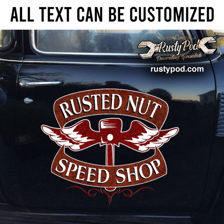 2 pcs personalized COOL EYES HOT ROD set 02 vinyl stickers 09825 ...