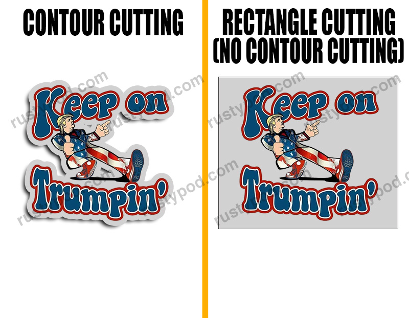 Keep on trumpin' usa hot rod sticker 11367 - Rustypod Store