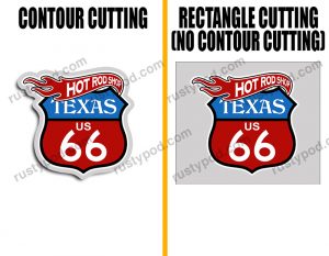 Personalized hot rod shop sticker 11389 - Rustypod Store
