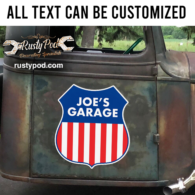 Personalized RAILROAD LOGO sticker 11391 - Rustypod Store