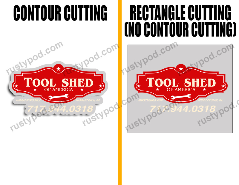 Personalized tool shed of america sticker 11414 - Rustypod Store