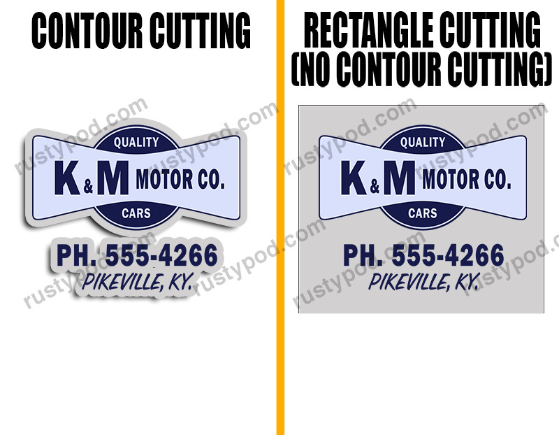 Personalized vintage lettering sticker 11416 - Rustypod Store