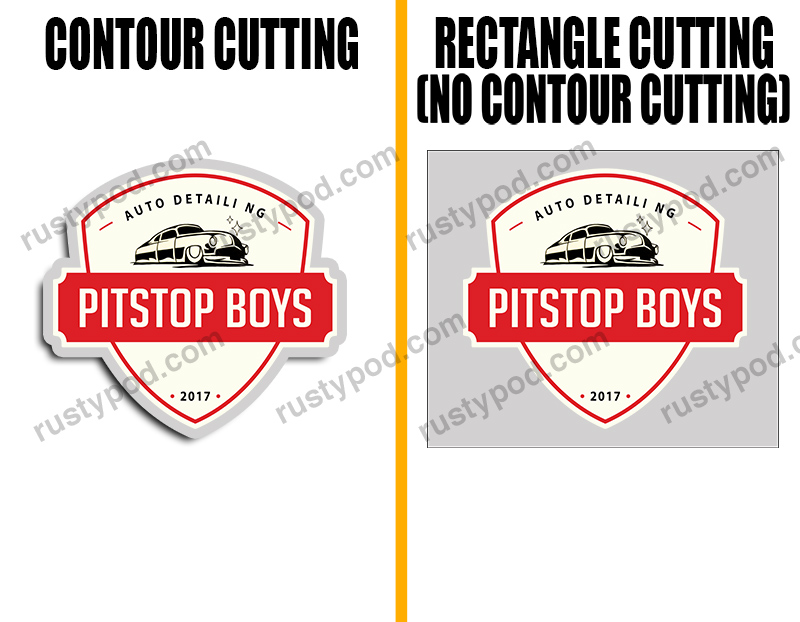 Personalized pitstop auto detailing sticker 11417 - Rustypod Store