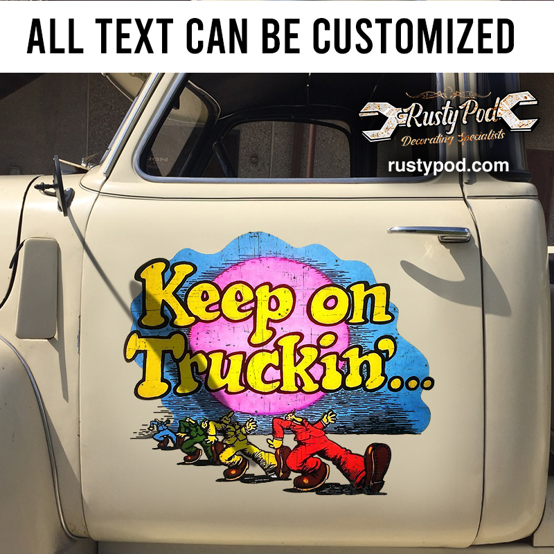 Vintage keep on trucking sticker 11420 - Rustypod Store
