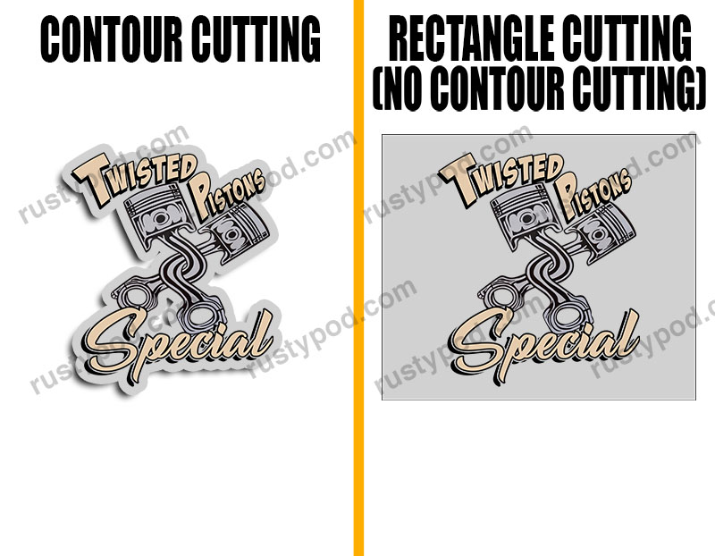 Personalized twisted pistons special sticker 11524 - Rustypod Store