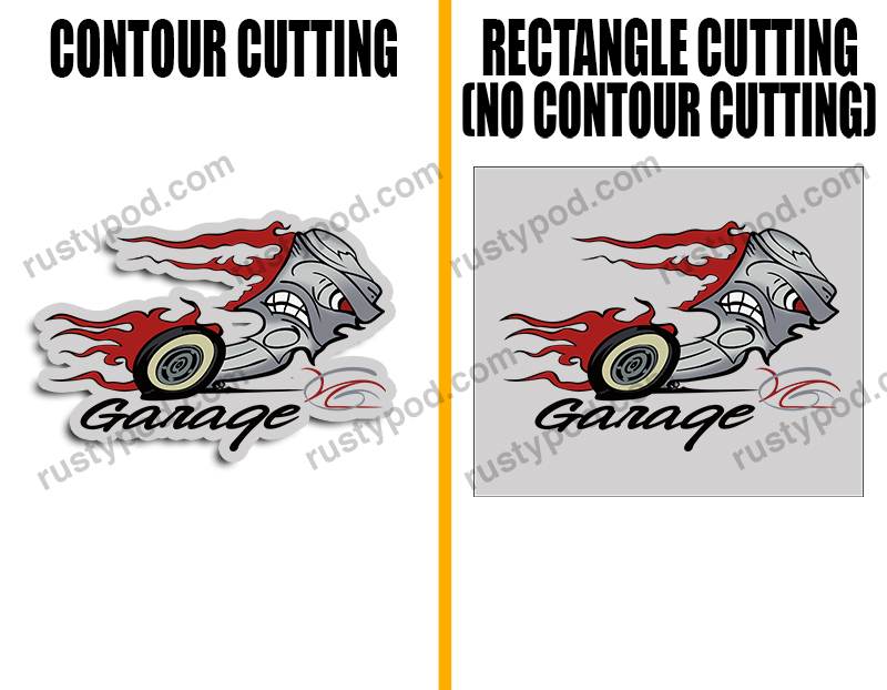 Personalized angry piston lettering sticker 11560 - Rustypod Store