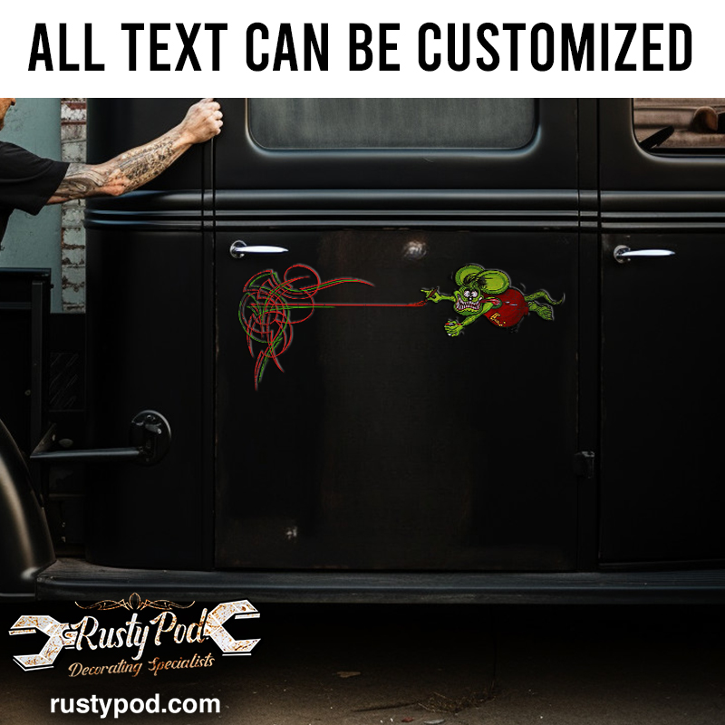 Pinstriping rat fink sticker 11637 - Rustypod Store