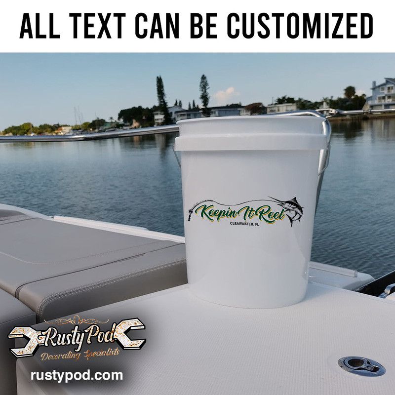 Personalized keepin it reel sticker 11687 - Rustypod Store