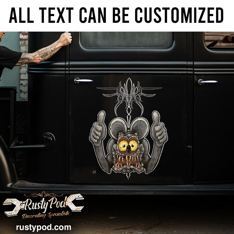 Pinstriping rat fink sticker 11733 - Rustypod Store