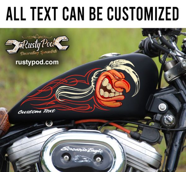 pinstriping native american motorcycle gas tank decal 11828 - Rustypod ...