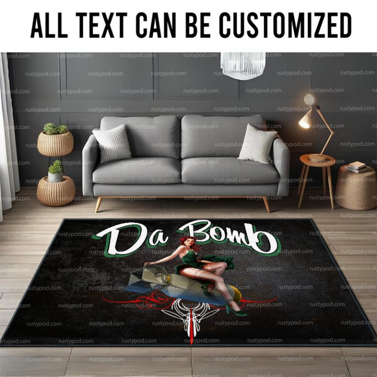 personalized hot rod garage | pinup girl bomber | pinstriping rug 09890 ...