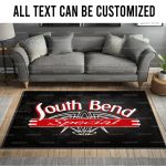 Personalized pinstriping hand paint rug 10351 - Rustypod Store