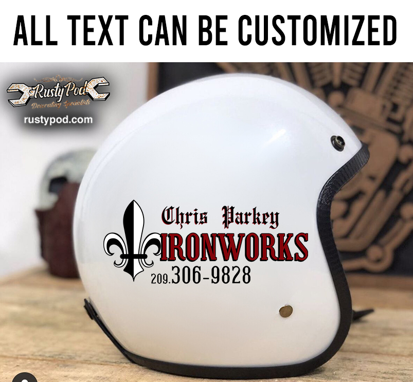 personalized iron works sticker 11986 - Rustypod Store
