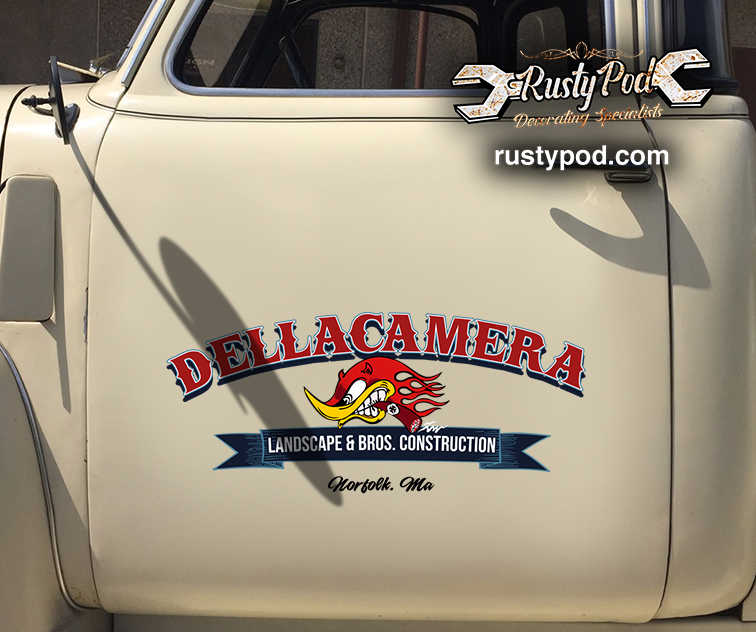 personalized hot rod bird car lettering vinyl sticker 10687 - Rustypod ...