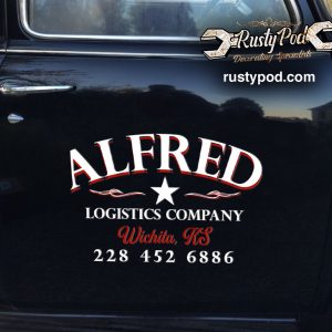 personalized company name logistic company lettering sticker 11091 ...