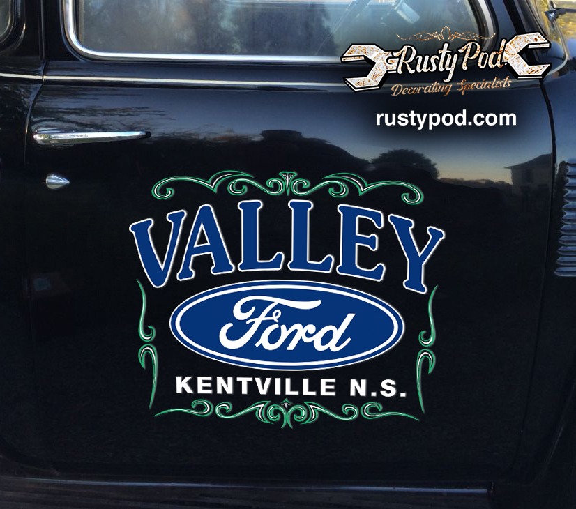 Personalized pinstriping ford sticker 11540 - Rustypod Store