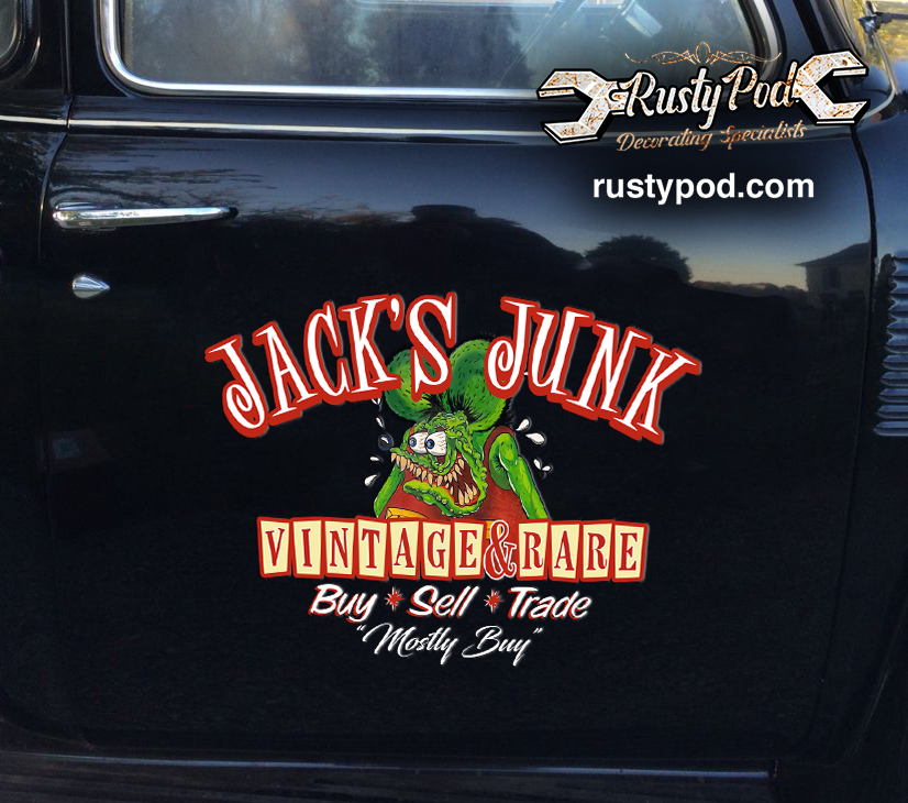 personalized rat fink vinage sticker 11893 - Rustypod Store