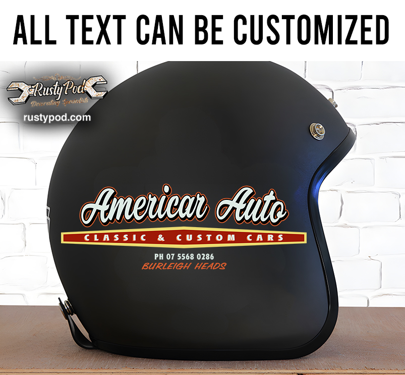 personalized company name lettering sticker 12085 - Rustypod Store