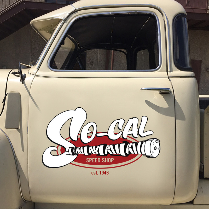 personalized so cal logo speed shop cams sign sticker 12222 - Rustypod ...